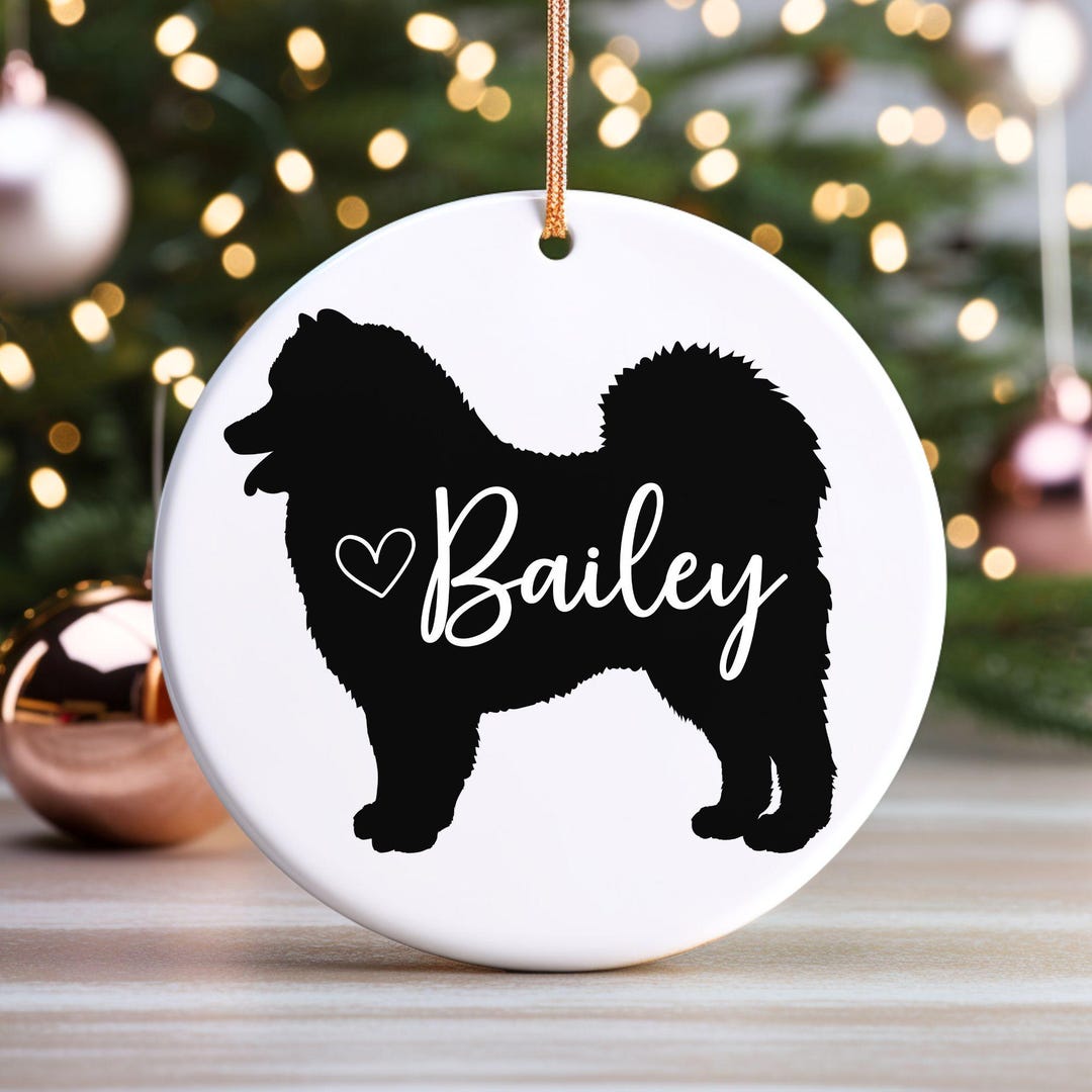 Custom Samoyed Ornament, Samoyed Christmas Ornament, Samoyed Memorial ...