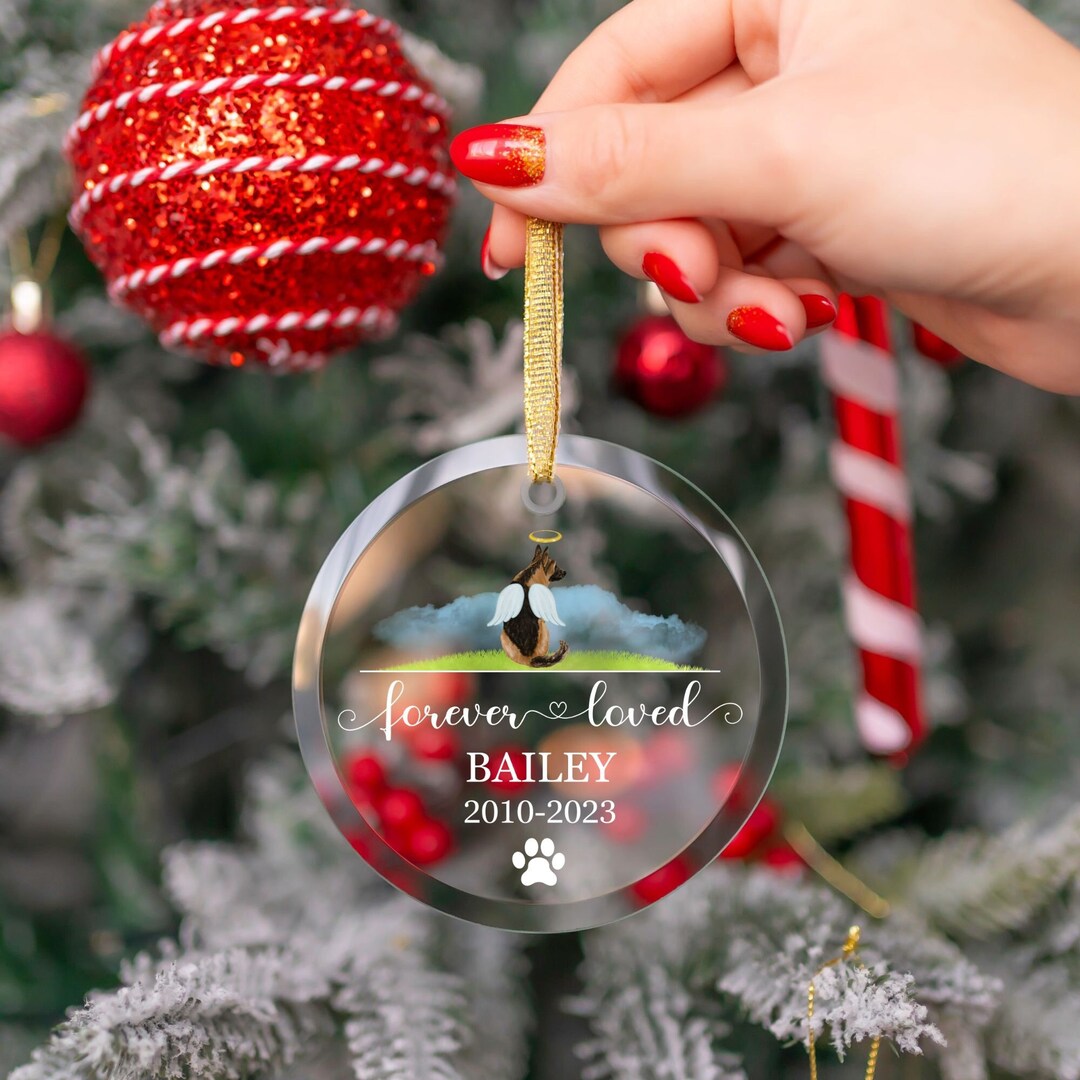 Custom German Shepherd Ornament, Shepherd Memorial Gift, Personalized ...