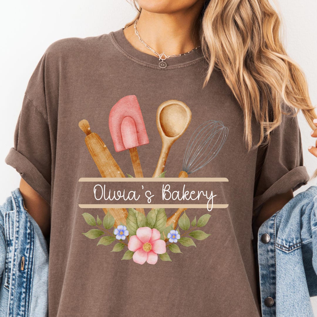Comfort Colors® Custom Baking Shirt, Womens Baker Shirt, Mom Baking ...