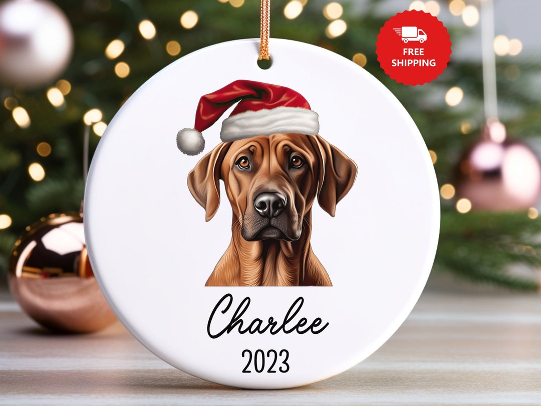 Personalized Rhodesian Ridgeback Christmas Ornament 2023 - Etsy