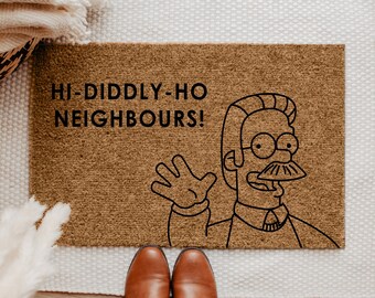 The Simpsons Door Mat - Etsy