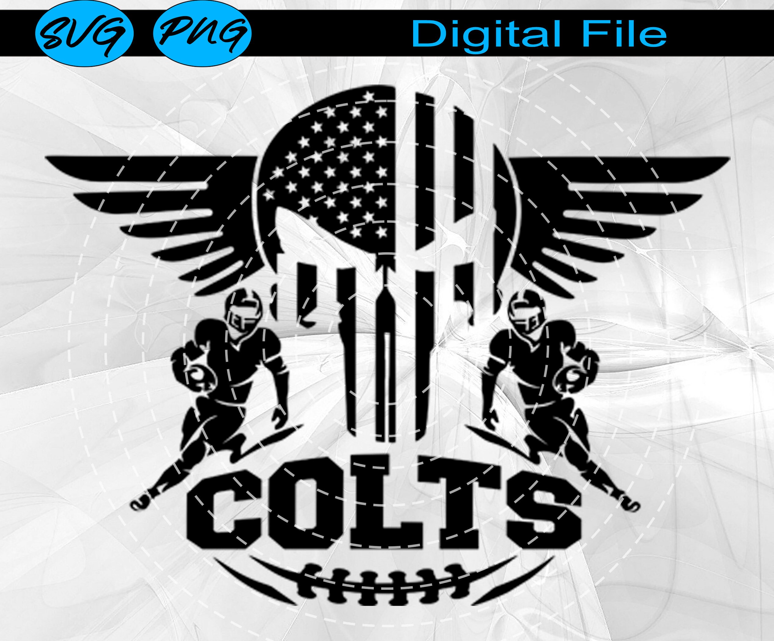 Colts Football SVG - Etsy