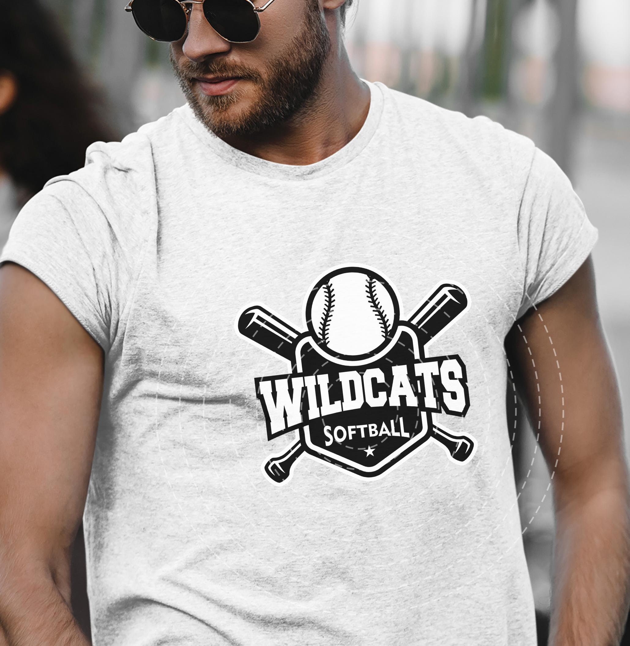 Wildcats Softball Svg - Etsy