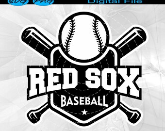 Red Sox Baseball Svg - Etsy