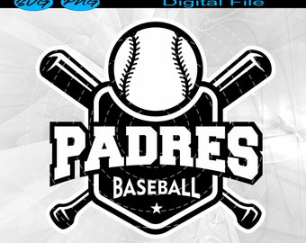 Padres Svg, Padres Template, Padres Stencil, Baseball Gifts, Sticker ...