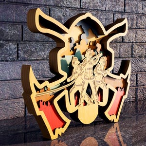 Firefighter Svg Laser Cut Files - 8 Layer Art Piece for Multi-layer - Etsy
