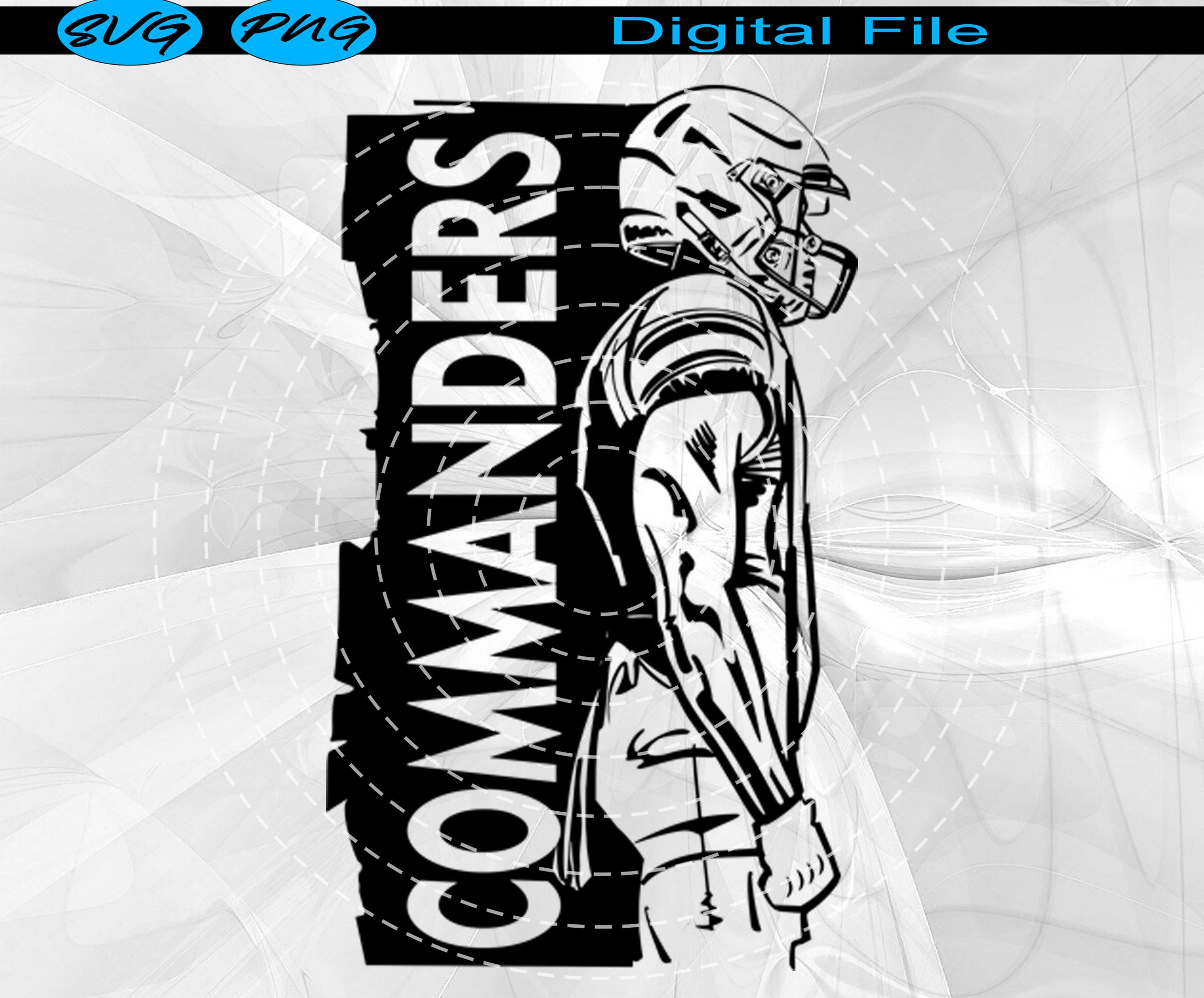 Commanders Football Png - Etsy