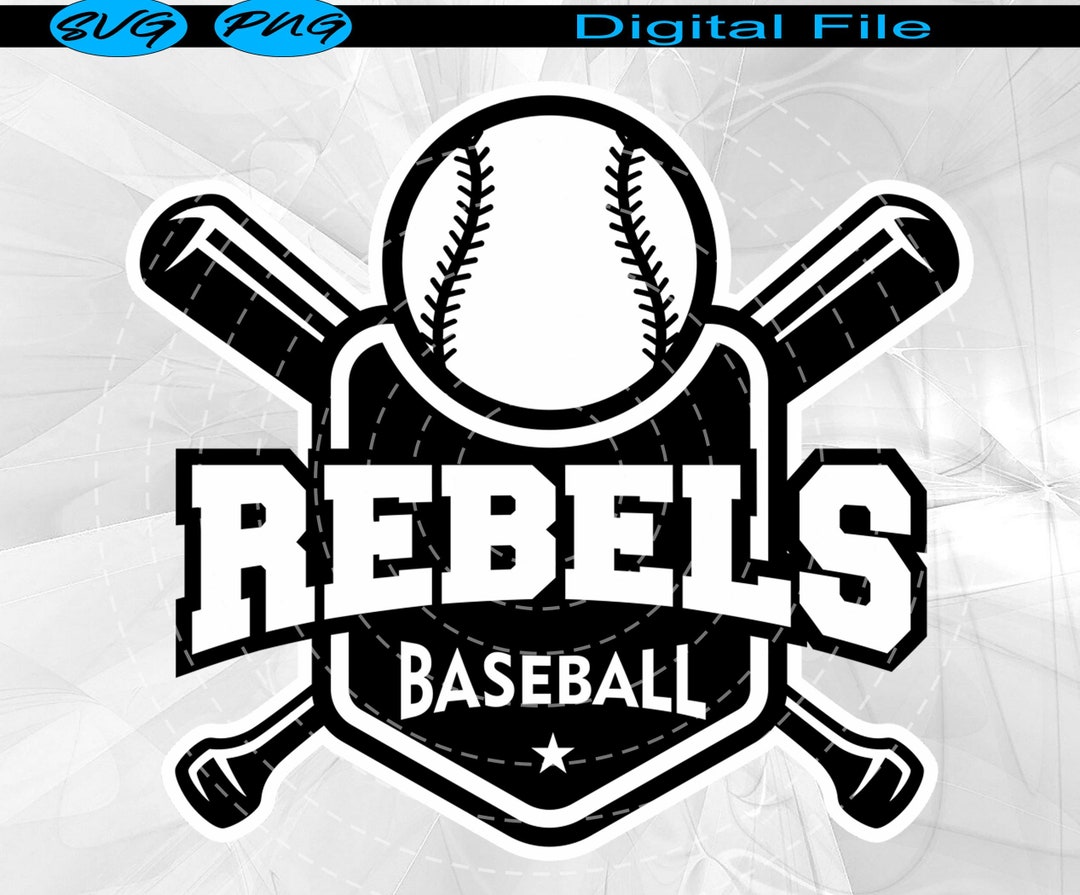 Rebels Baseball Svg - Etsy