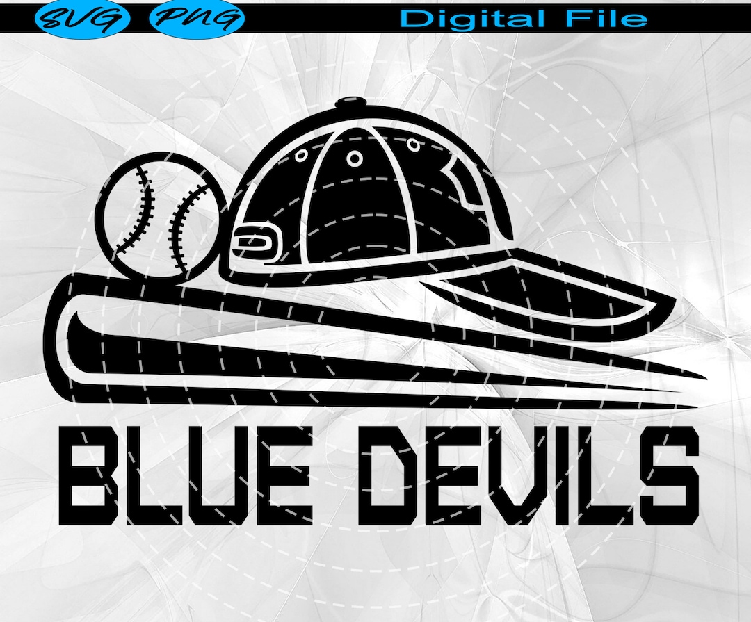 Blue Devils Softball Svg - Etsy