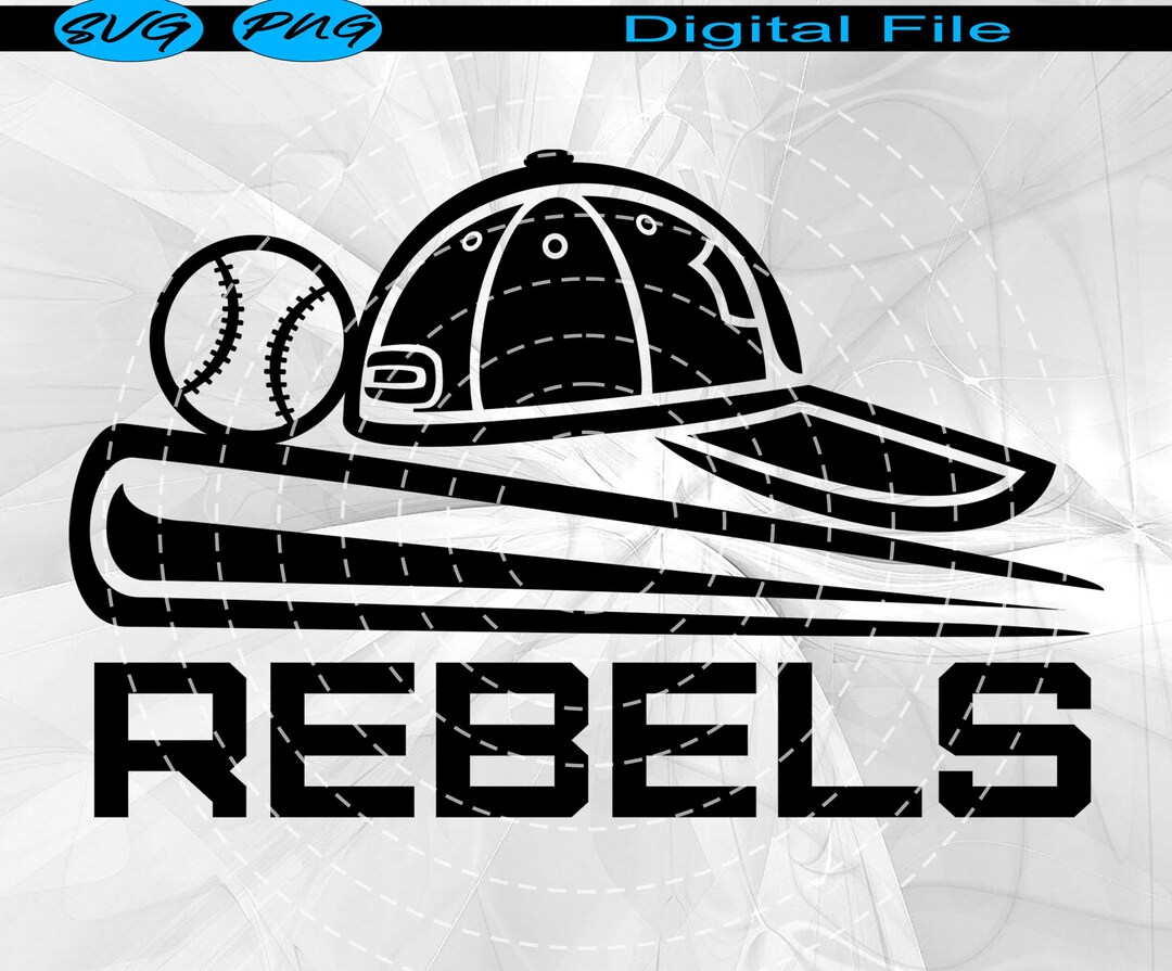 Rebels Baseball Svg - Etsy