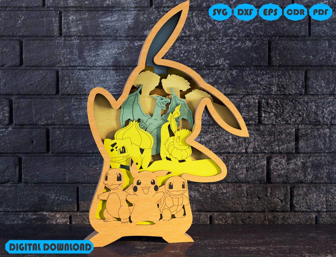 Pika Svg Laser Cut Files - 7 Layer Art Piece for Multi-layer - Etsy