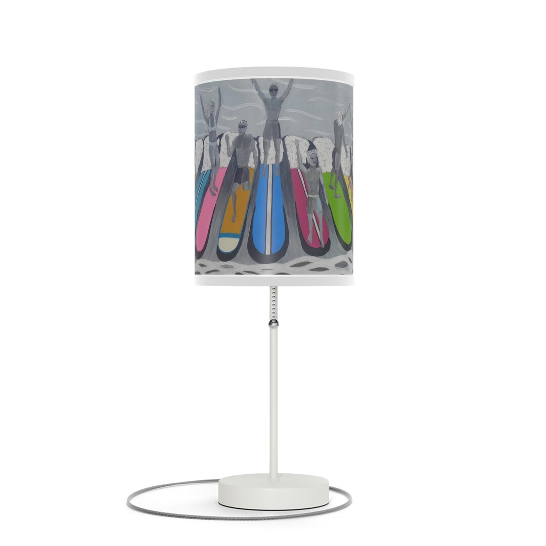 Seasidesart Party Wave Surfing Lamp on a Stand, US|CA Plug - Etsy