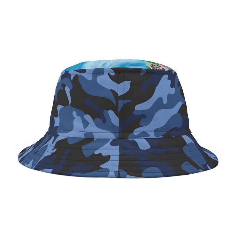 Seasidesart Blue Camo Slater Surf Art Bucket Hat (AOP) - Etsy