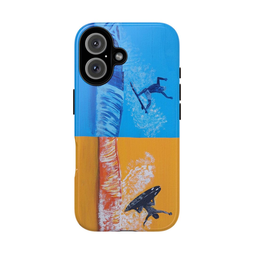 Lani's Surf Shop Surfer Getting Air Art iPhone 16 Tough Cases - Etsy