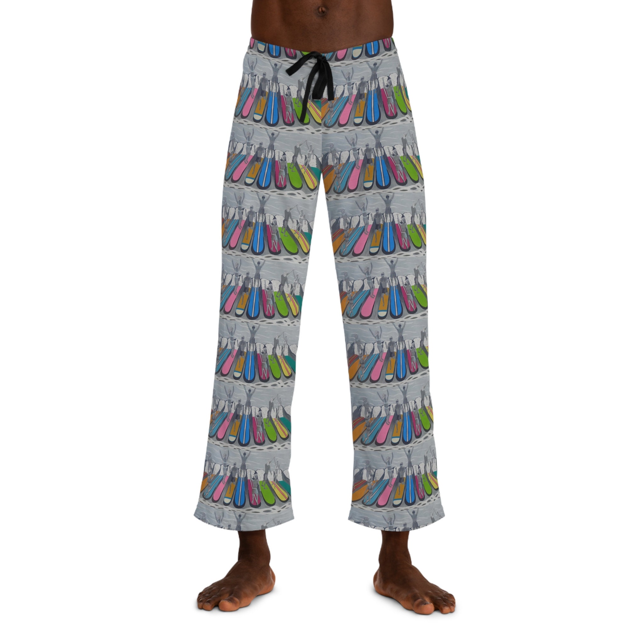 Seasidesart Party Wave Surfing Men's Pajama Pants (AOP) - Etsy