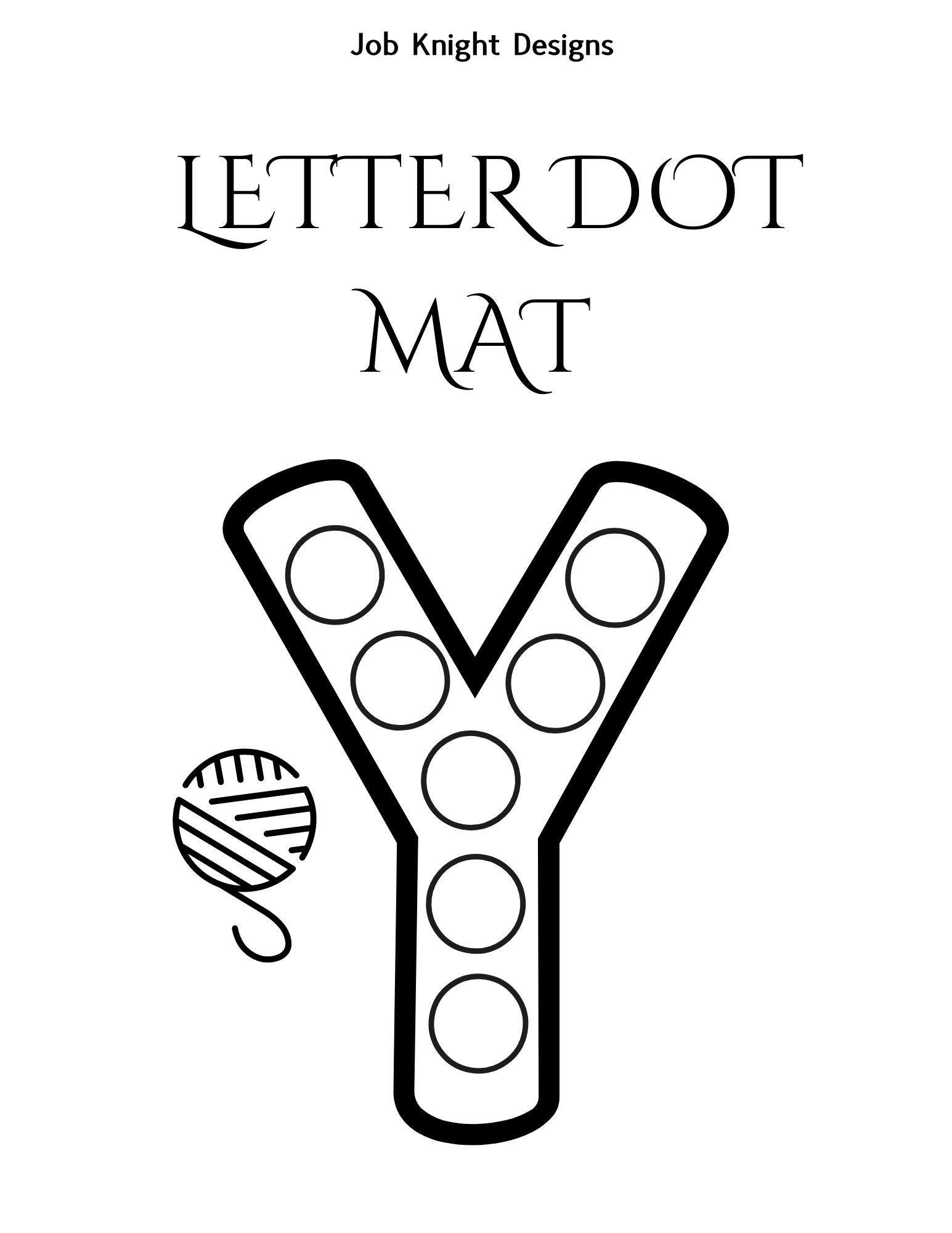 Digital Dot Mat Alphabet Coloring Book | Printable Capital Letter ...