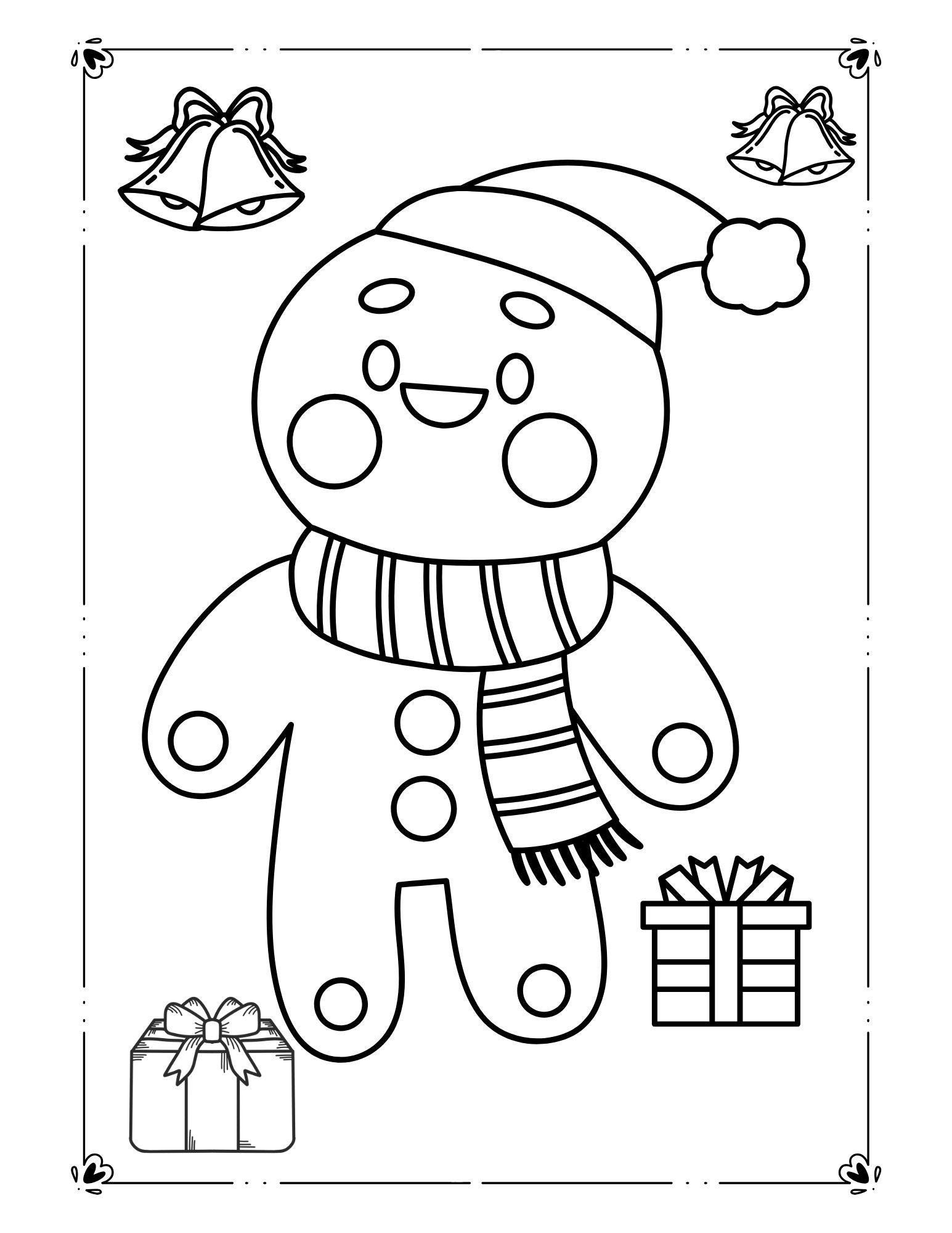 Printable Digital Christmas Coloring Pages, Digital Printable Christmas ...