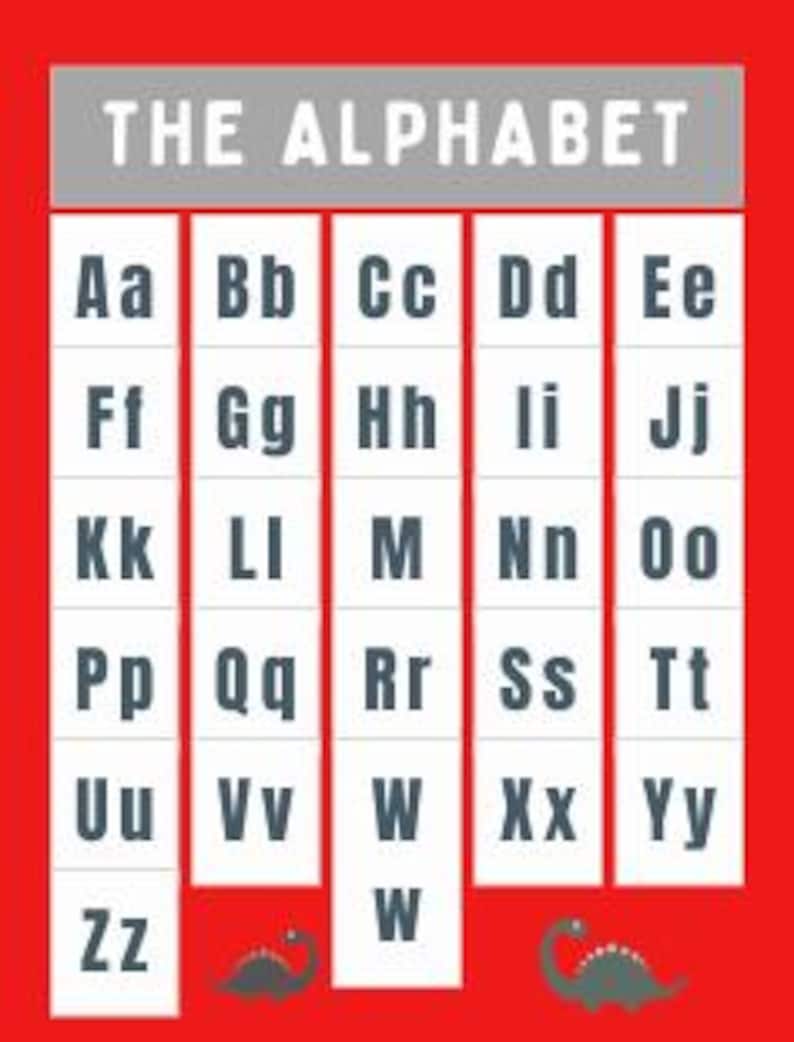 Basic Educational Printables Alphabet and Numbers 8.5 X 11" - Etsy