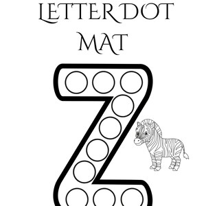 Digital Dot Mat Alphabet Coloring Book | Printable Capital Letter ...