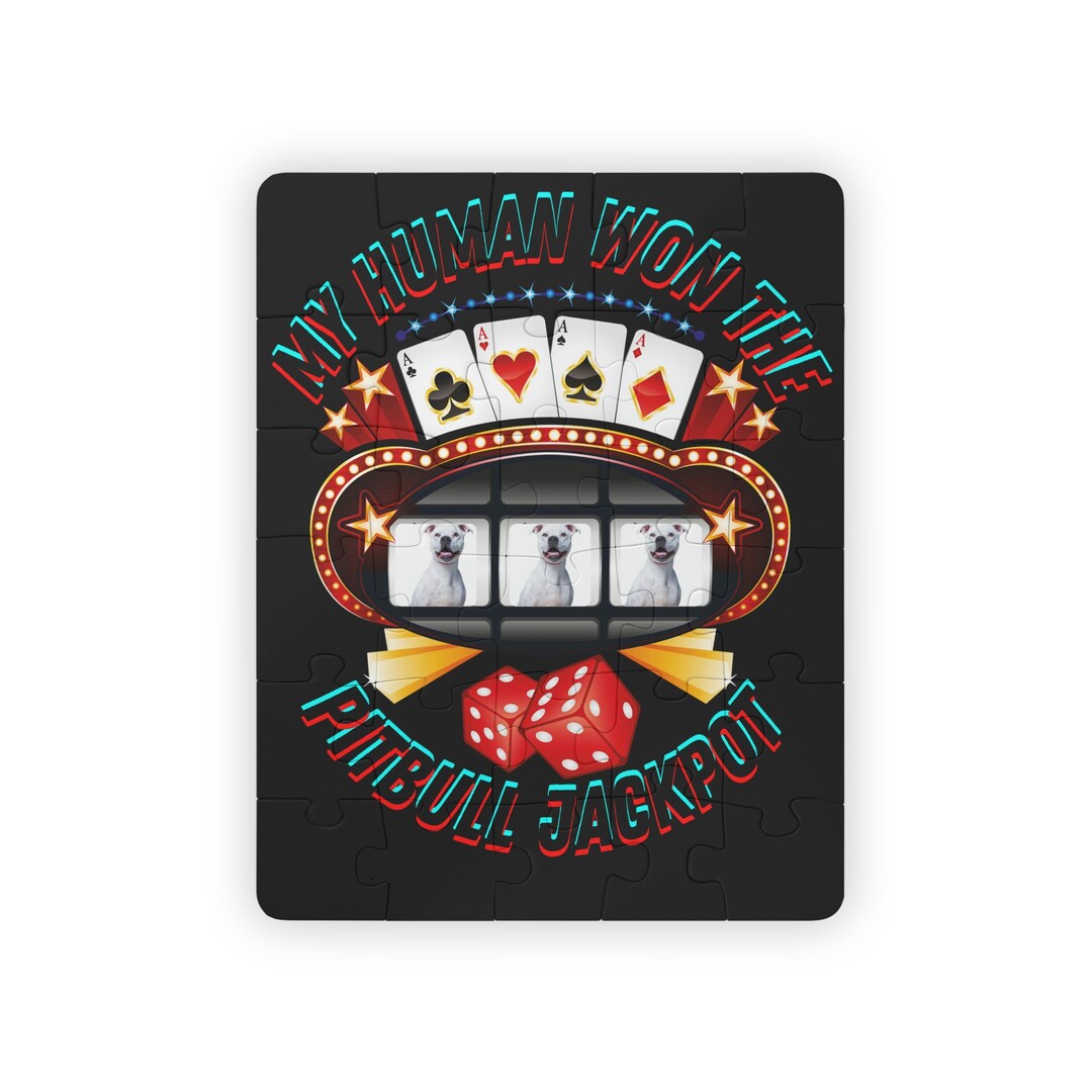 Pit Bull Jackpot Puzzle: 30-piece Dog Lover Gift - Etsy