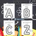 Digital Dot Mat Alphabet Coloring Book | Printable Capital Letter ...