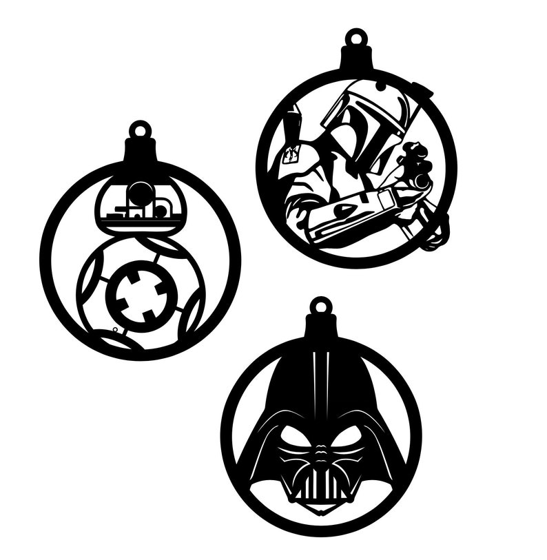 Star Wars Christmas Ornament SVG - Etsy