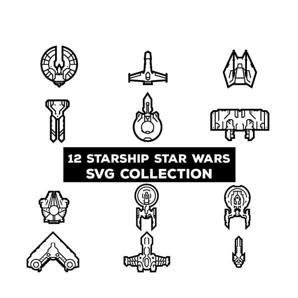 Star Wars Starship SVG - Etsy