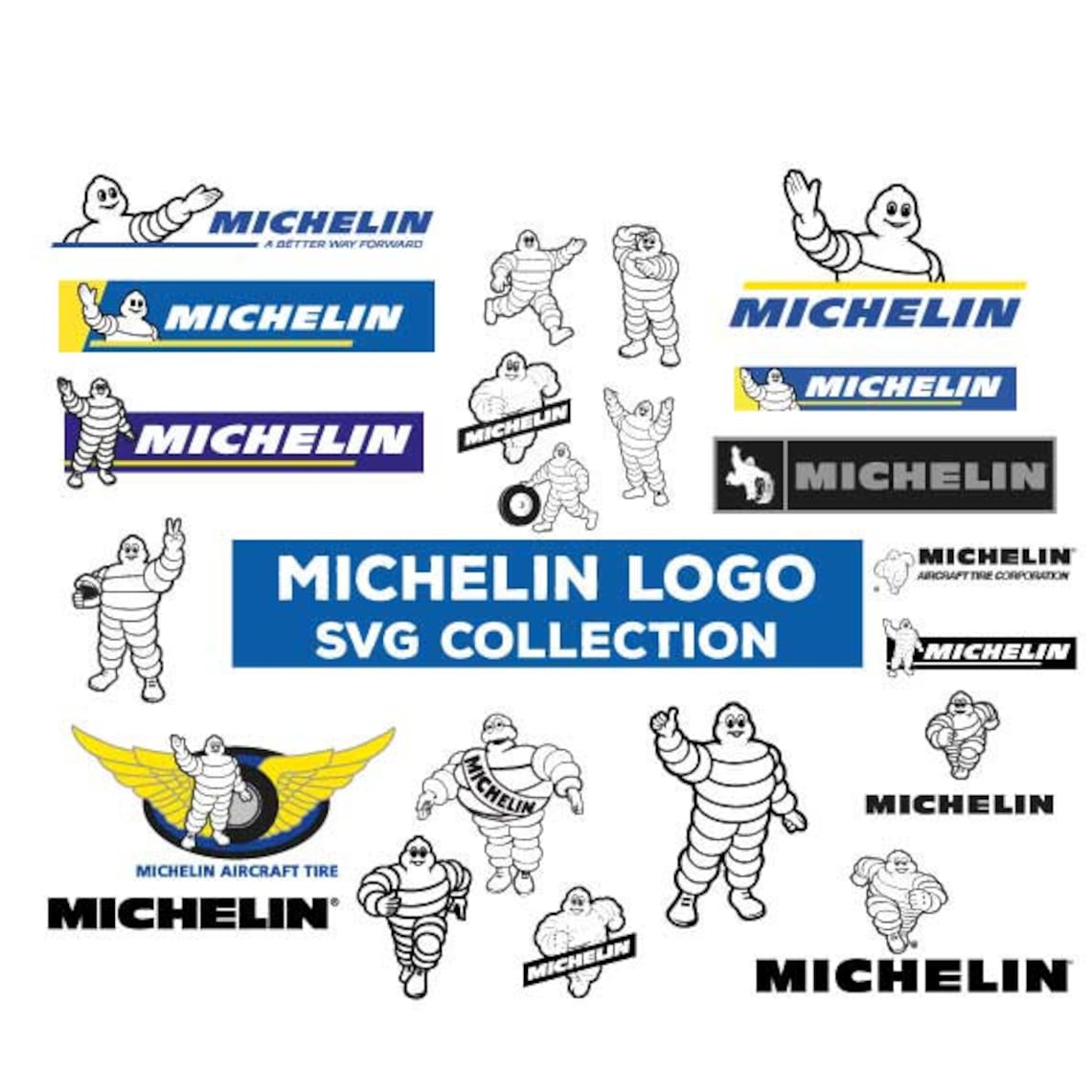 Michelin Logo Bundle SVG - Etsy