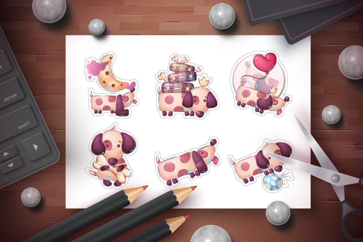 Bundle 60 Cartoons Stickers for Cricut PNG - Etsy