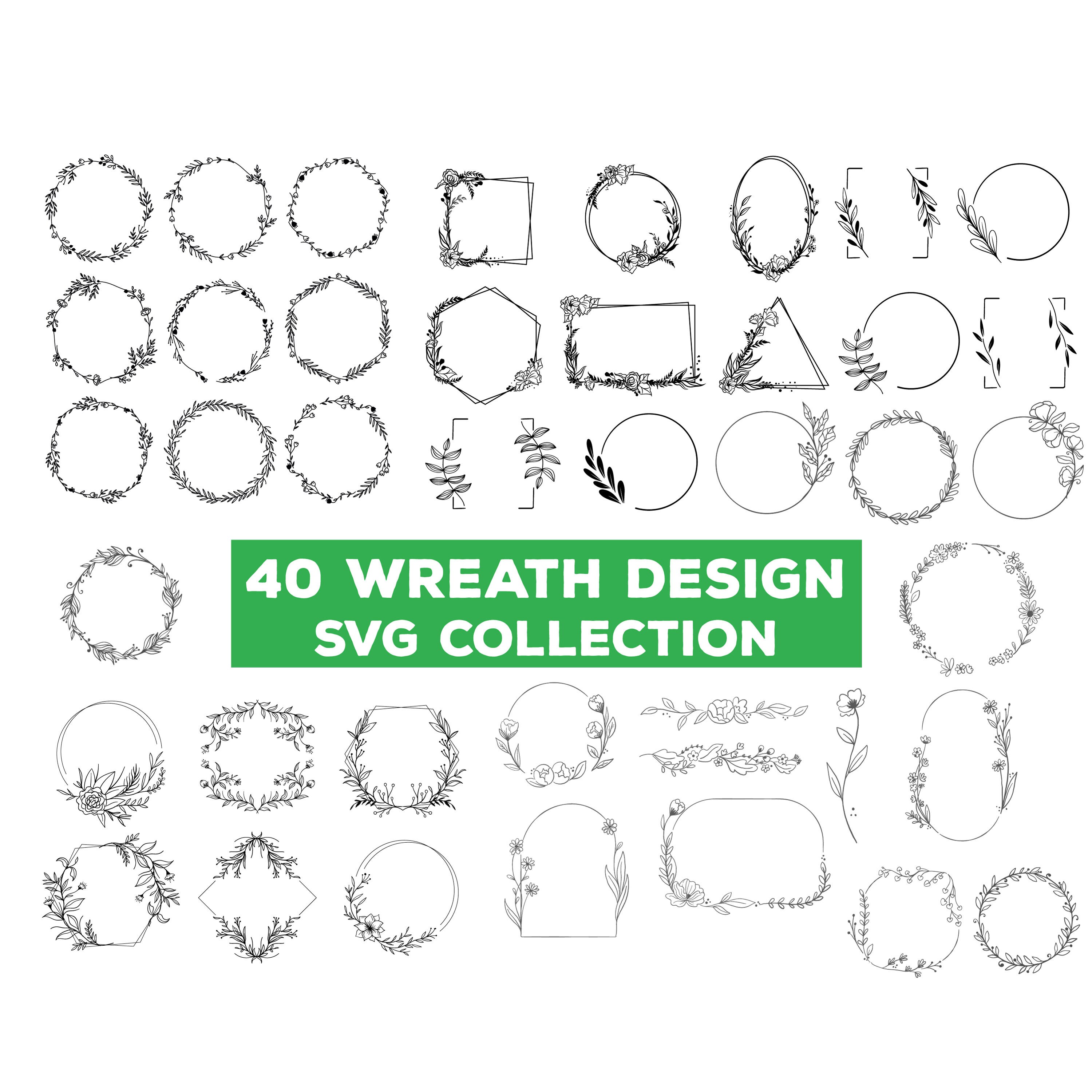 Couronne Svg Bundle Circle SVG Bundle Couronne Florale SVG - Etsy Ireland