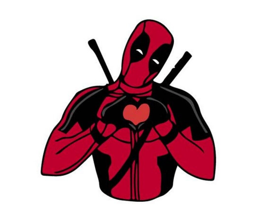 Deadpool Valentine SVG & PNG - Etsy