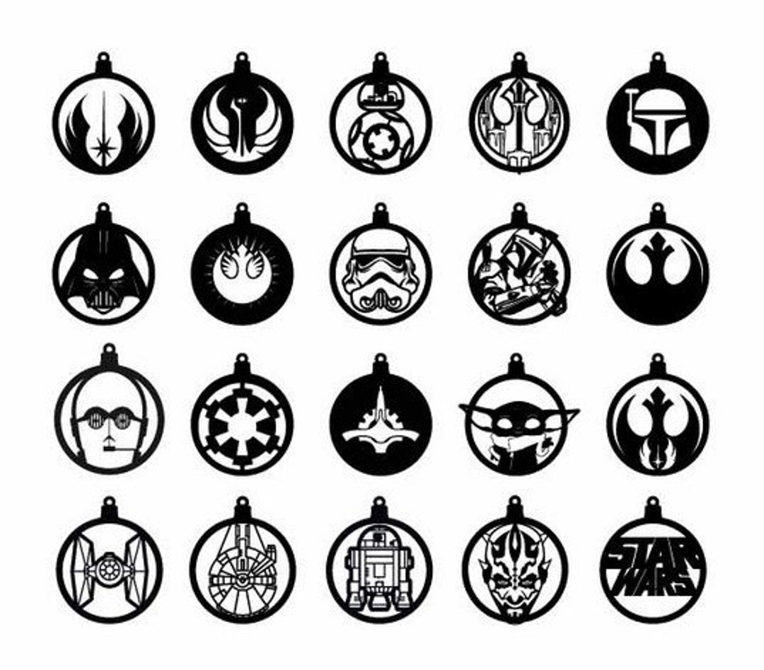 Star Wars Christmas Ornament SVG & PNG - Etsy