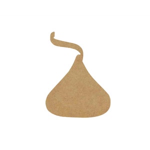 Unfinished Wood Hershey Kiss Shape: Valentine's Day Craft Cutout - Etsy