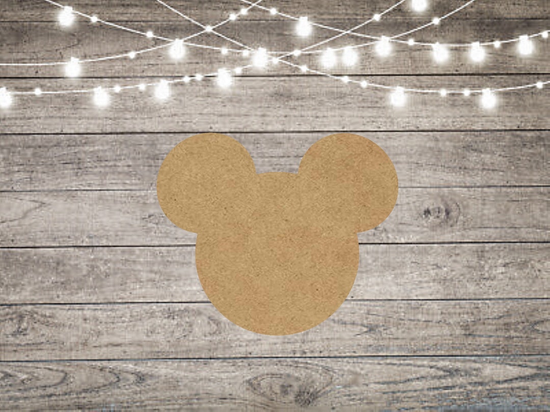 Unfinished Wood Mouse Head, Wooden Mouse Head Craft Shape, DIY Craft ...