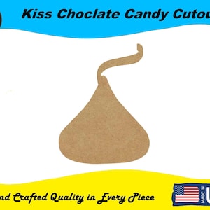 Unfinished Wood Hershey Kiss Shape / Valentine's Day Craft - Various ...