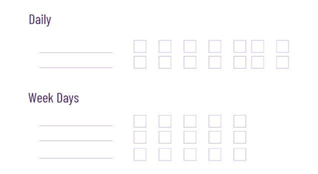 Habit Tracker Printable Organizer Digital Download Daily Weekly, Week ...