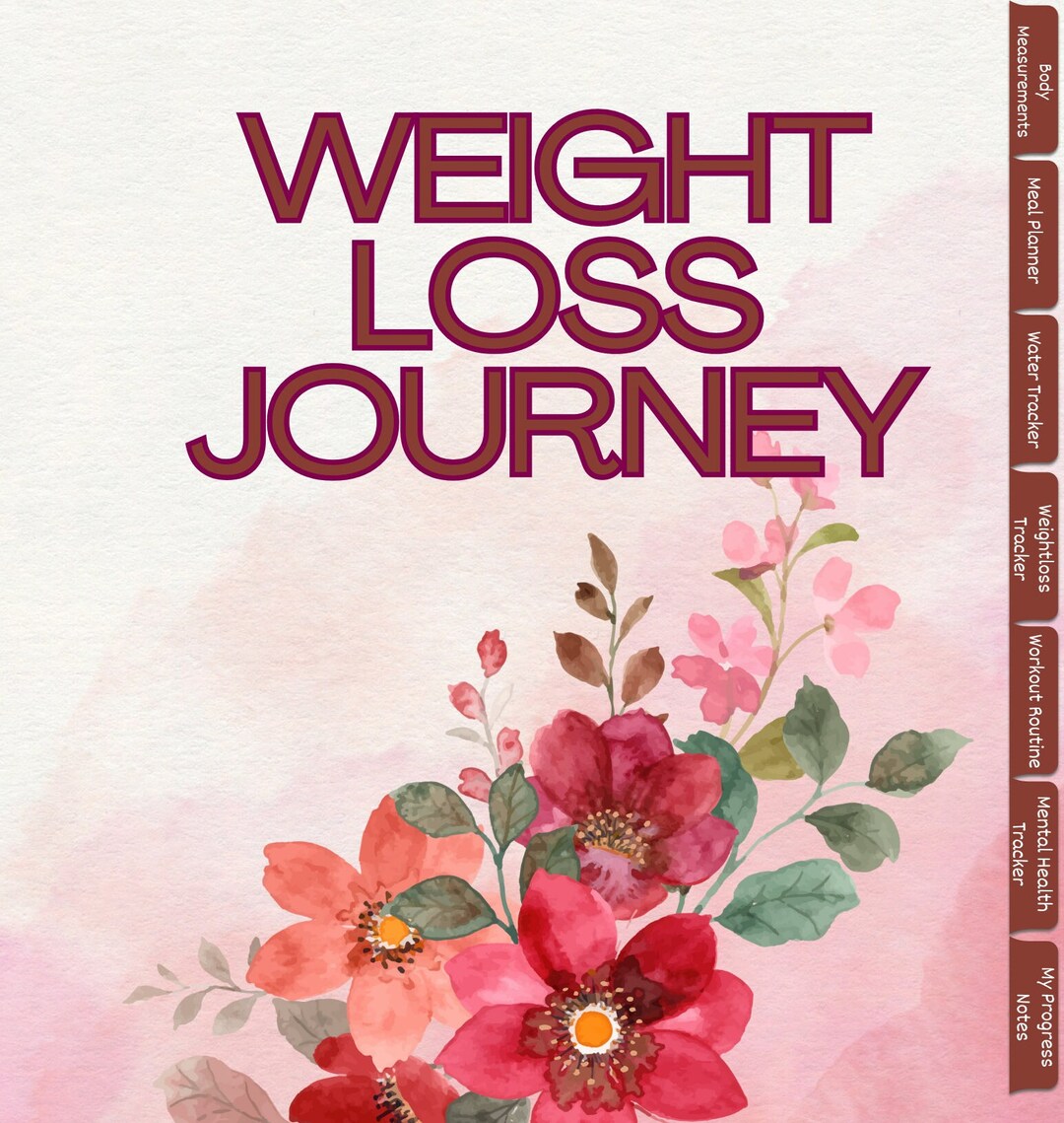 EDITABLE: Weight Loss Journey, Weight Loss Journey Interactive Pdf and Printable, Weight Loss ...