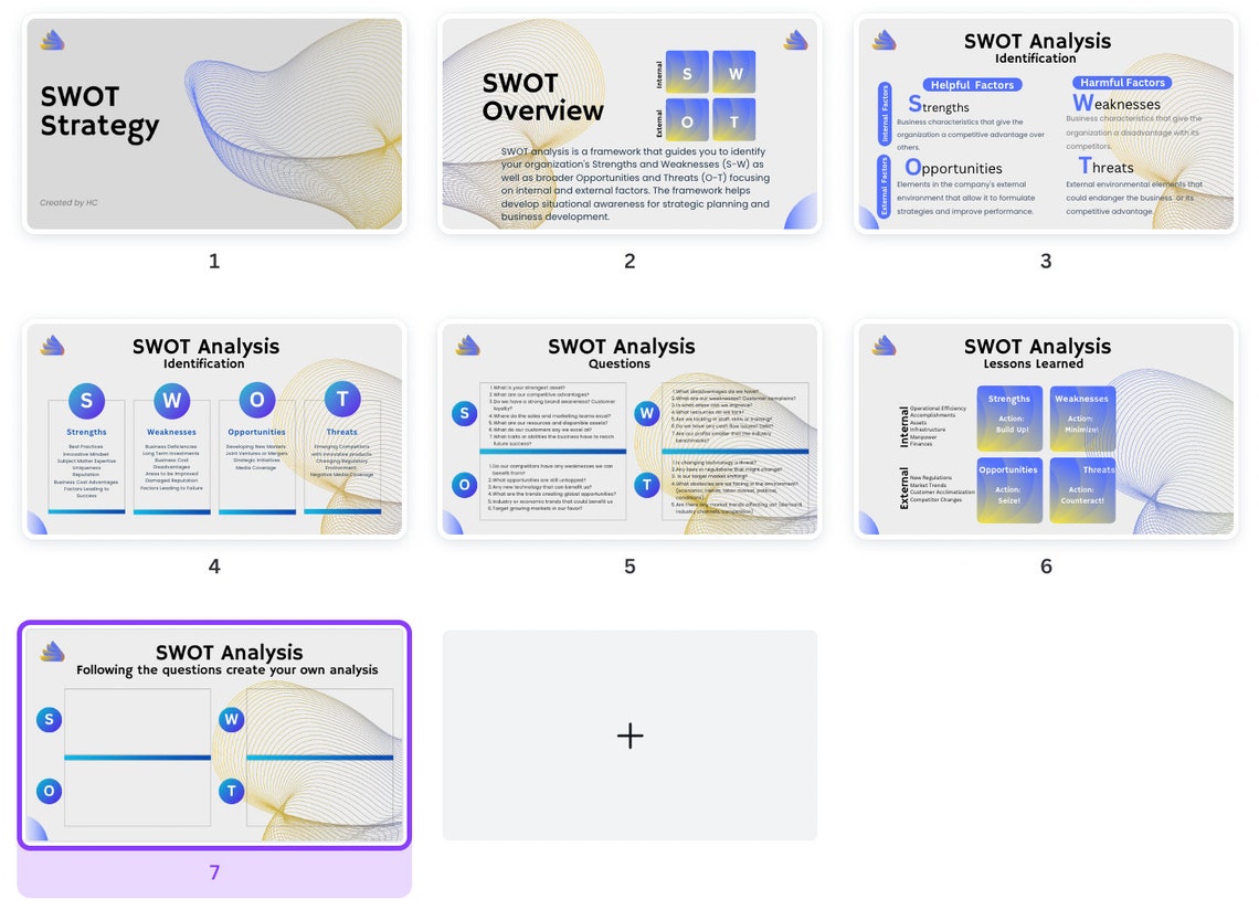 SWOT Analysis Template I Printable I PDF - Etsy