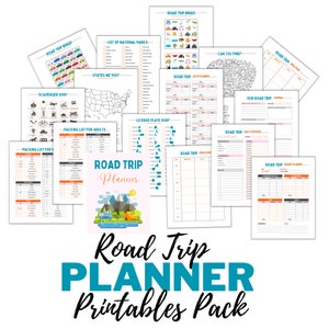 Road Trip Planner USA | Kids' Road Trip Games Printable | Family Road ...