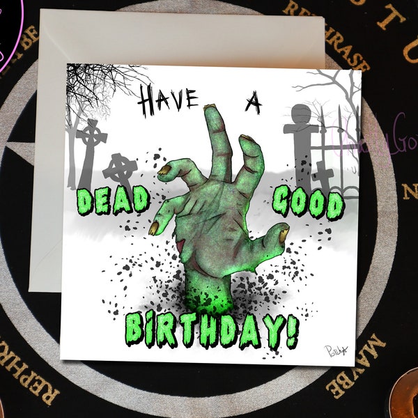 Zombie Card - Etsy