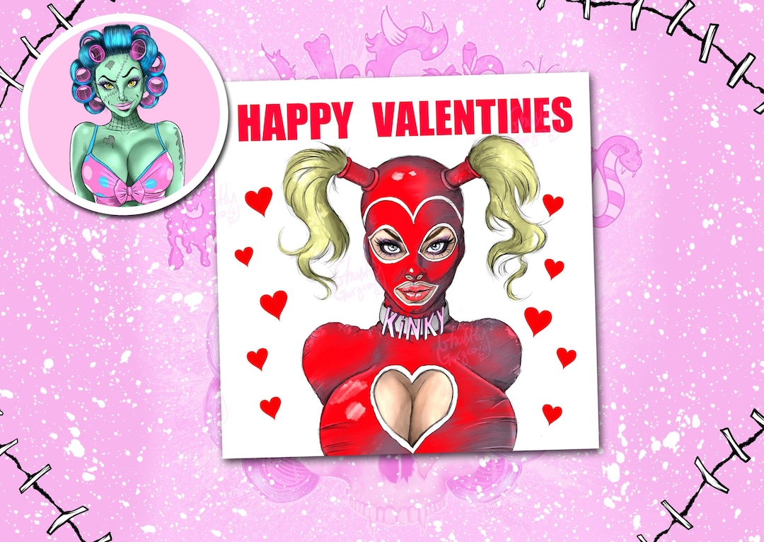 Kinky Valentines Day Card - Valentines Rude Cards - Couples - Kinky BDSM Card - Funny Card - Etsy
