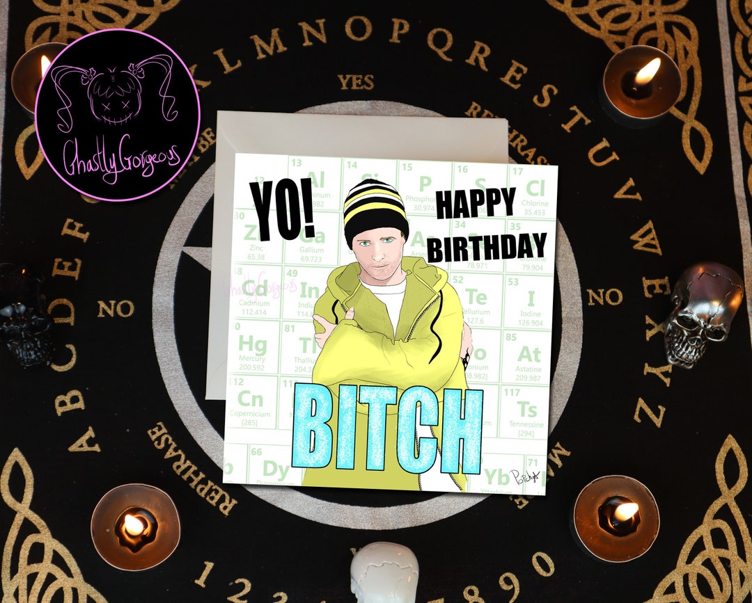 Breaking Bad Birthday Card - Jessie - With Glitter - Etsy