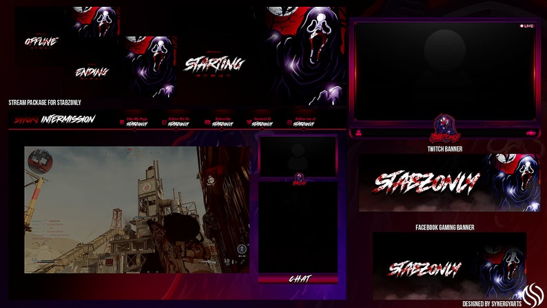 Twitch Stream Overlay Designs - Etsy