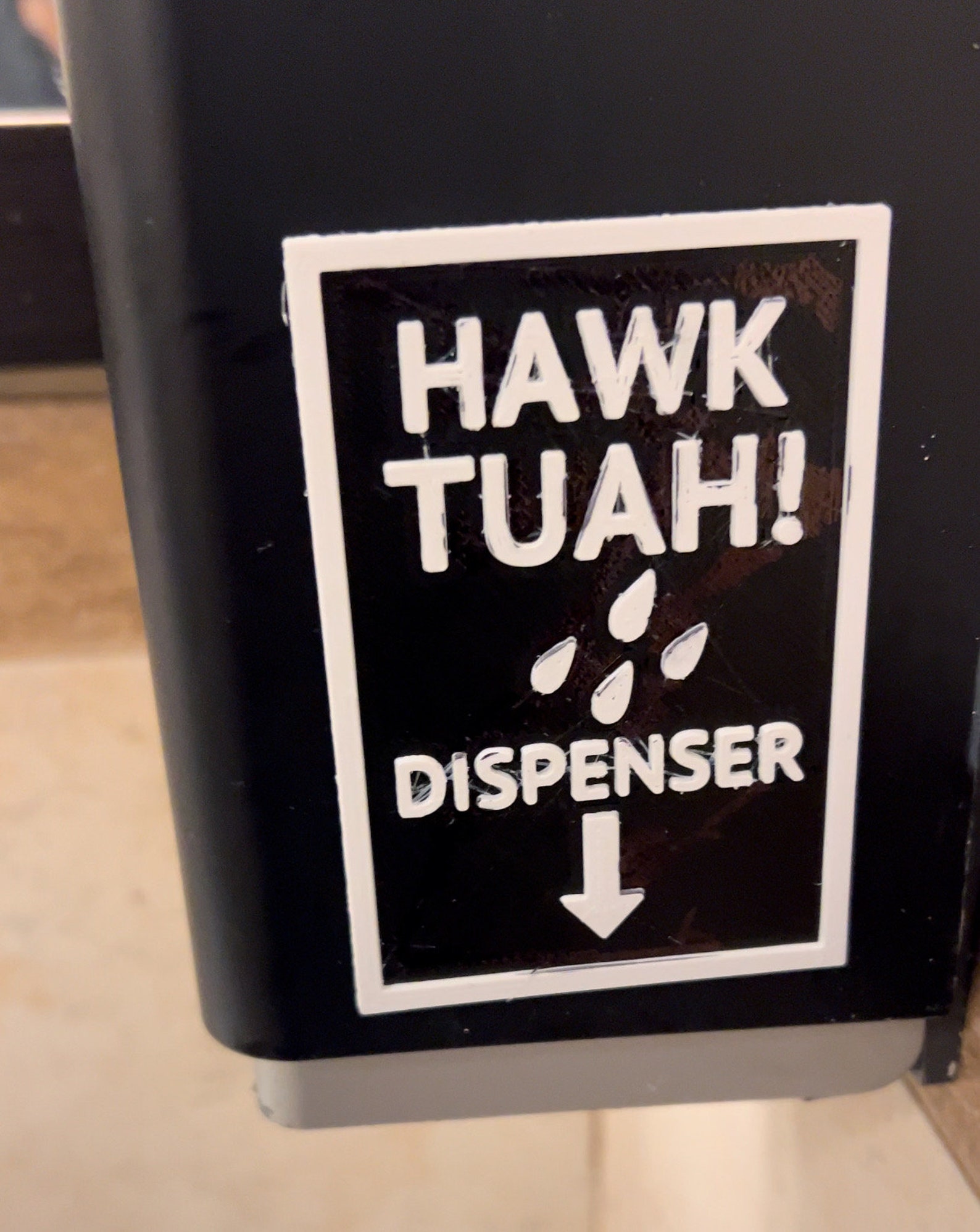 Hawk Tuah Soap Dispenser Sign - Etsy