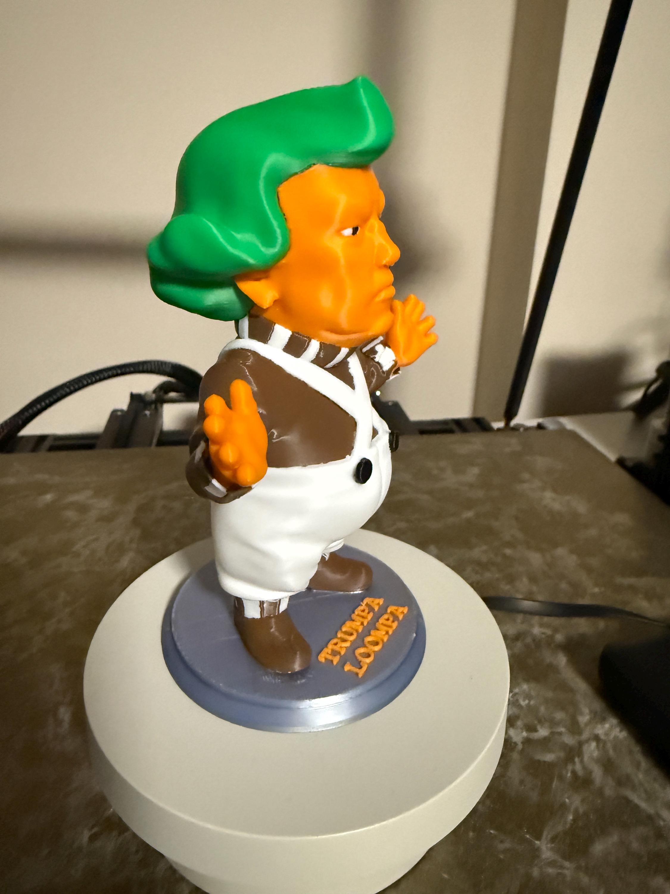 Trumpa Loompa Trump Statue - 3D Printed 4'' Tall - Etsy