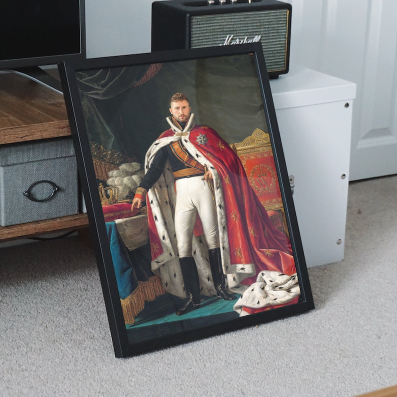 King Portrait | Custom Personalized Painting, Best Gift for Boyfriend ...