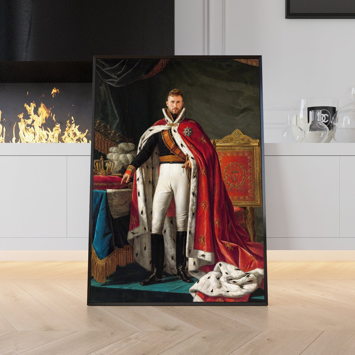 King Portrait | Custom Personalized Painting, Best Gift for Boyfriend ...