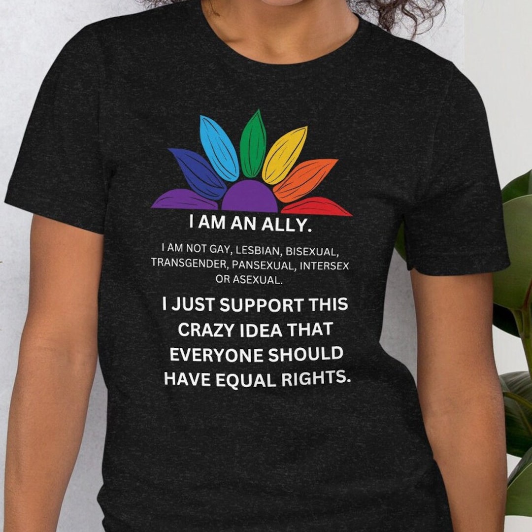 I Am an Ally T Shirt, Pride Month Tee, LGBTQ, LGBTQA, Awareness, Equal ...