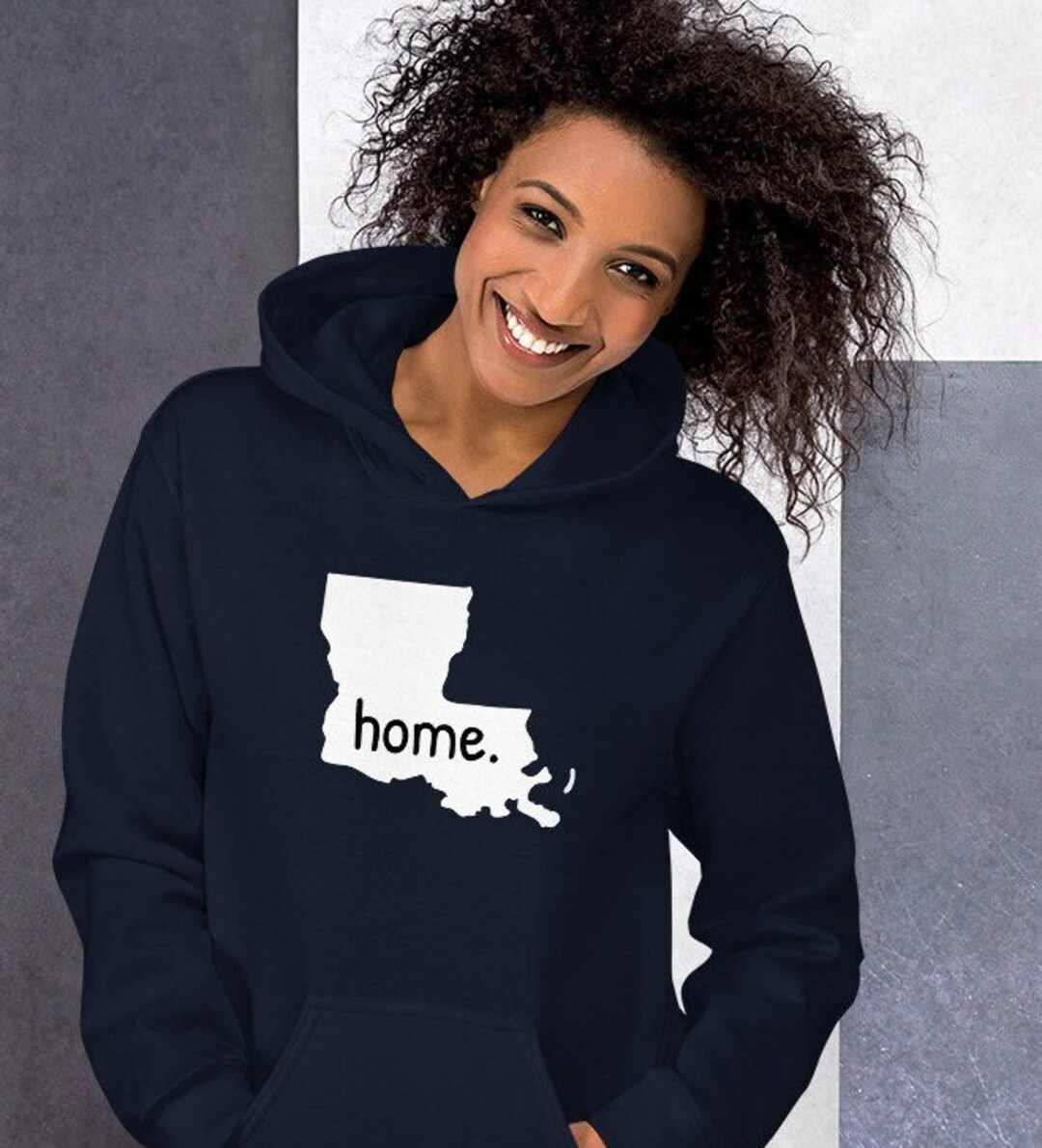 Louisiana Home Hoodie, Louisiana Hooded Sweatshirt, Home State Hoodie ...