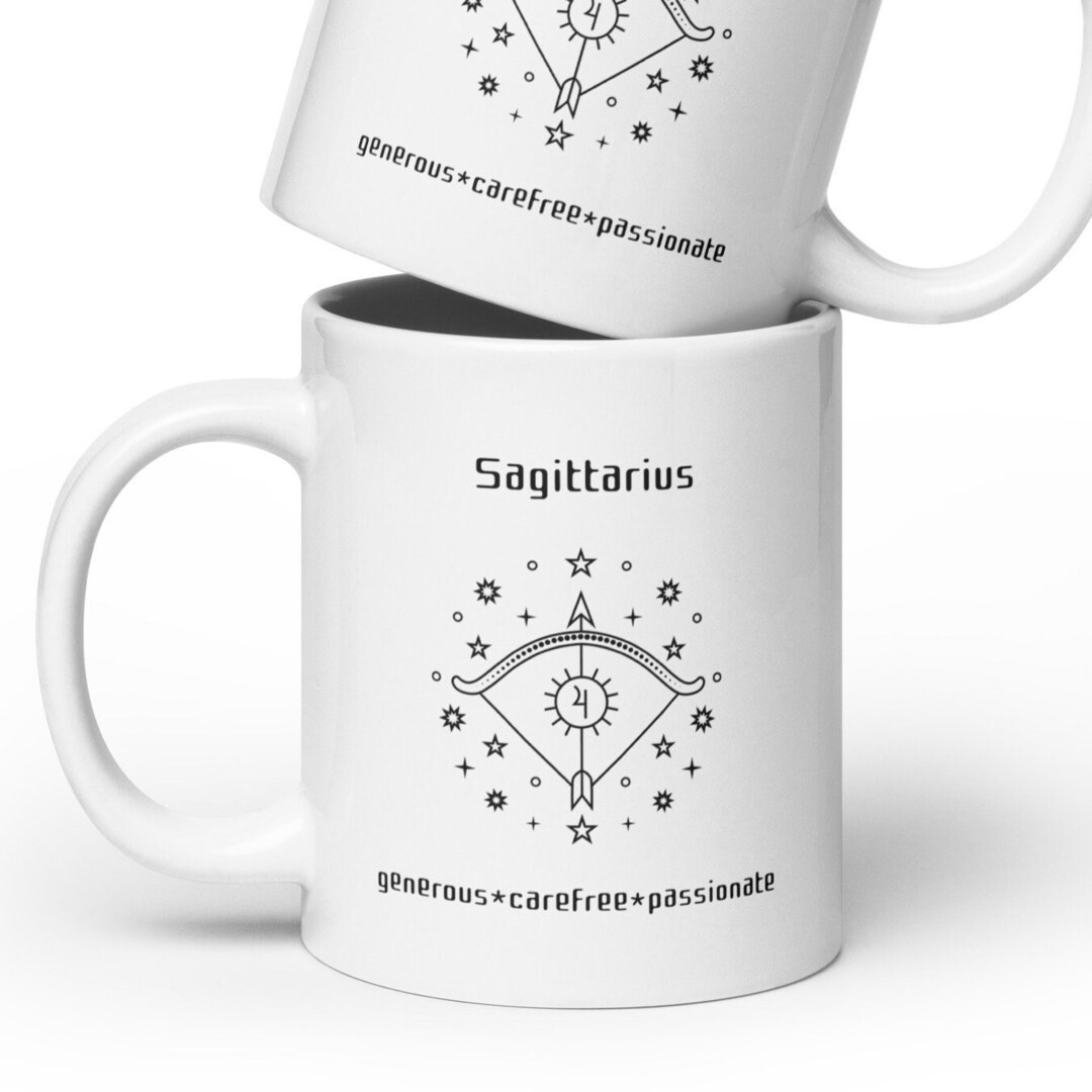 Sagittarius Coffee Mug, Star Sign Cup, Zodiac, Sagittarius Description ...